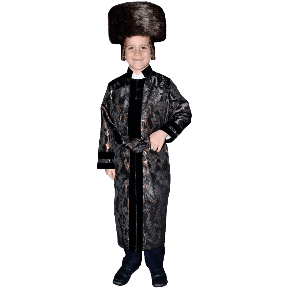 Black Rabbi Coat - Kids - Dress Up America