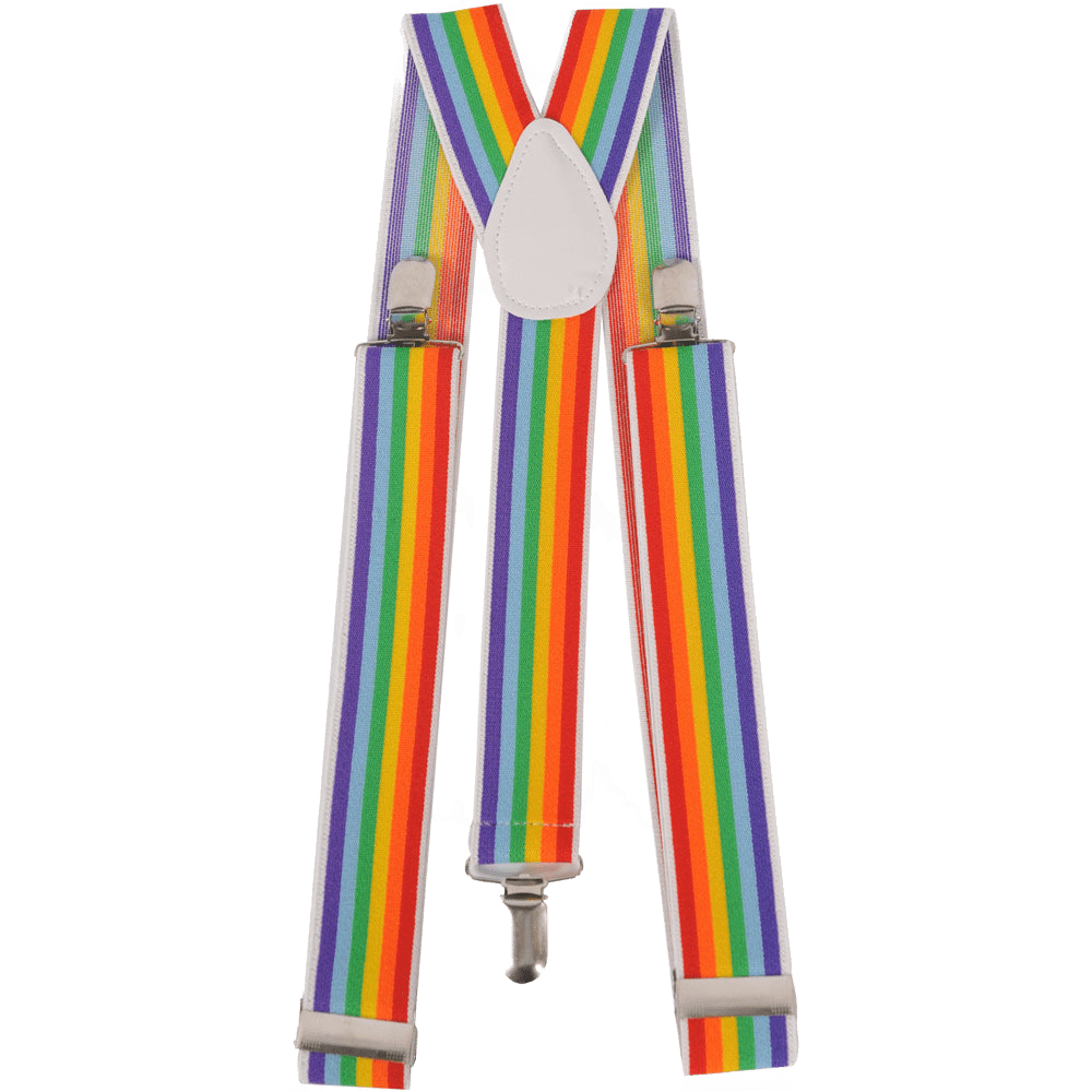 Colorful Striped Suspenders - Dress Up America