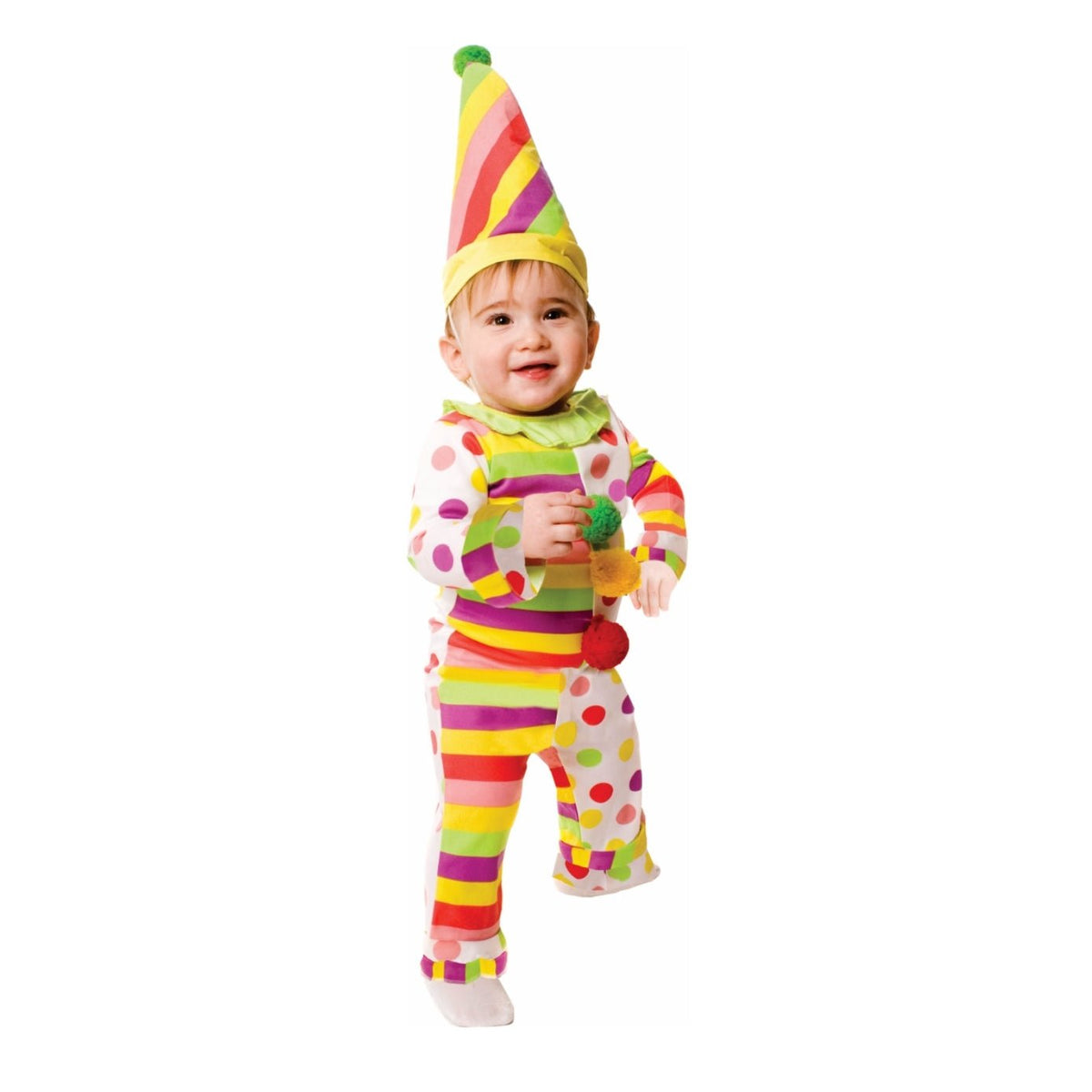 Dots N' Stripes Clown Costume - Babies - Dress Up America