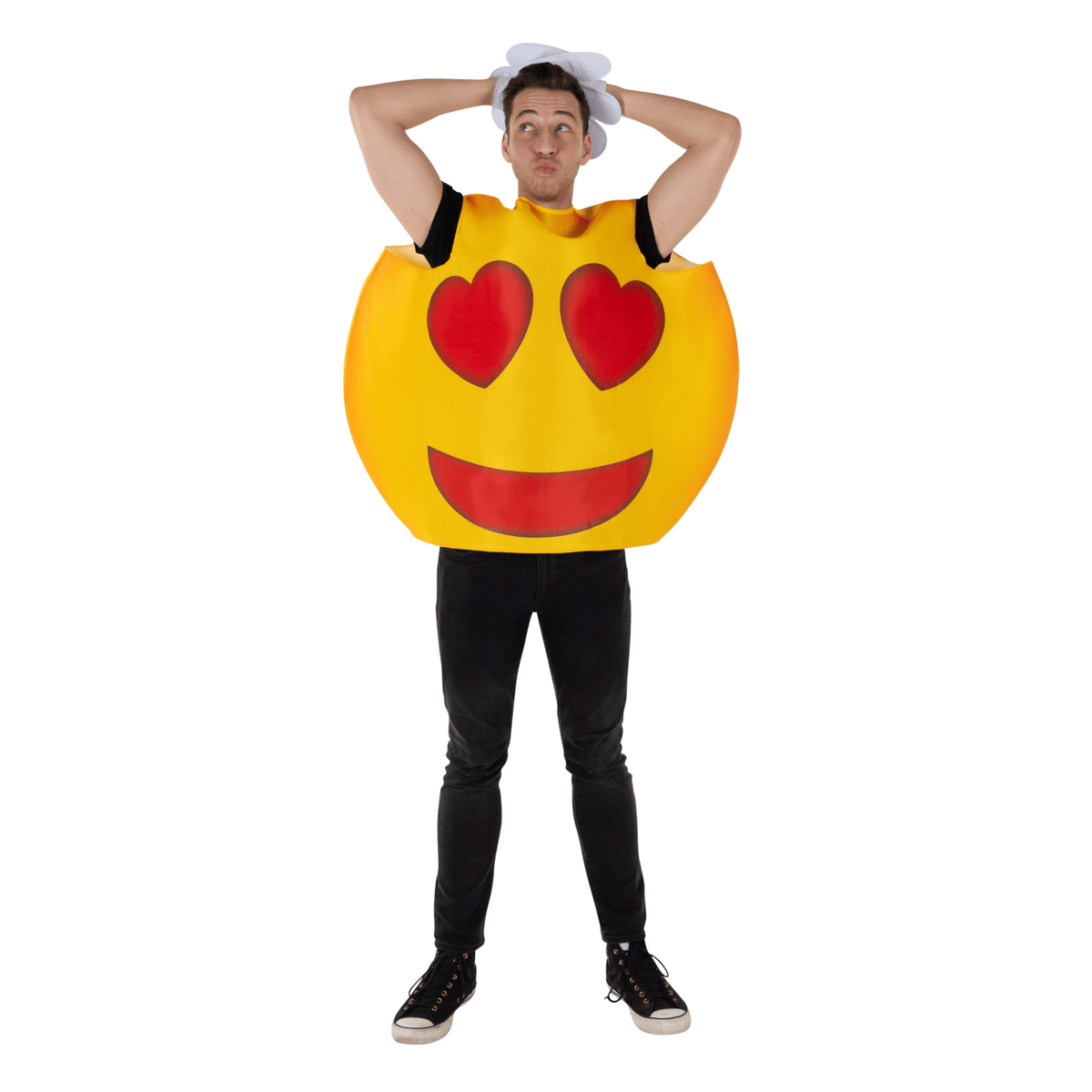 Hearts Smiley Costume - Adults - Dress Up America