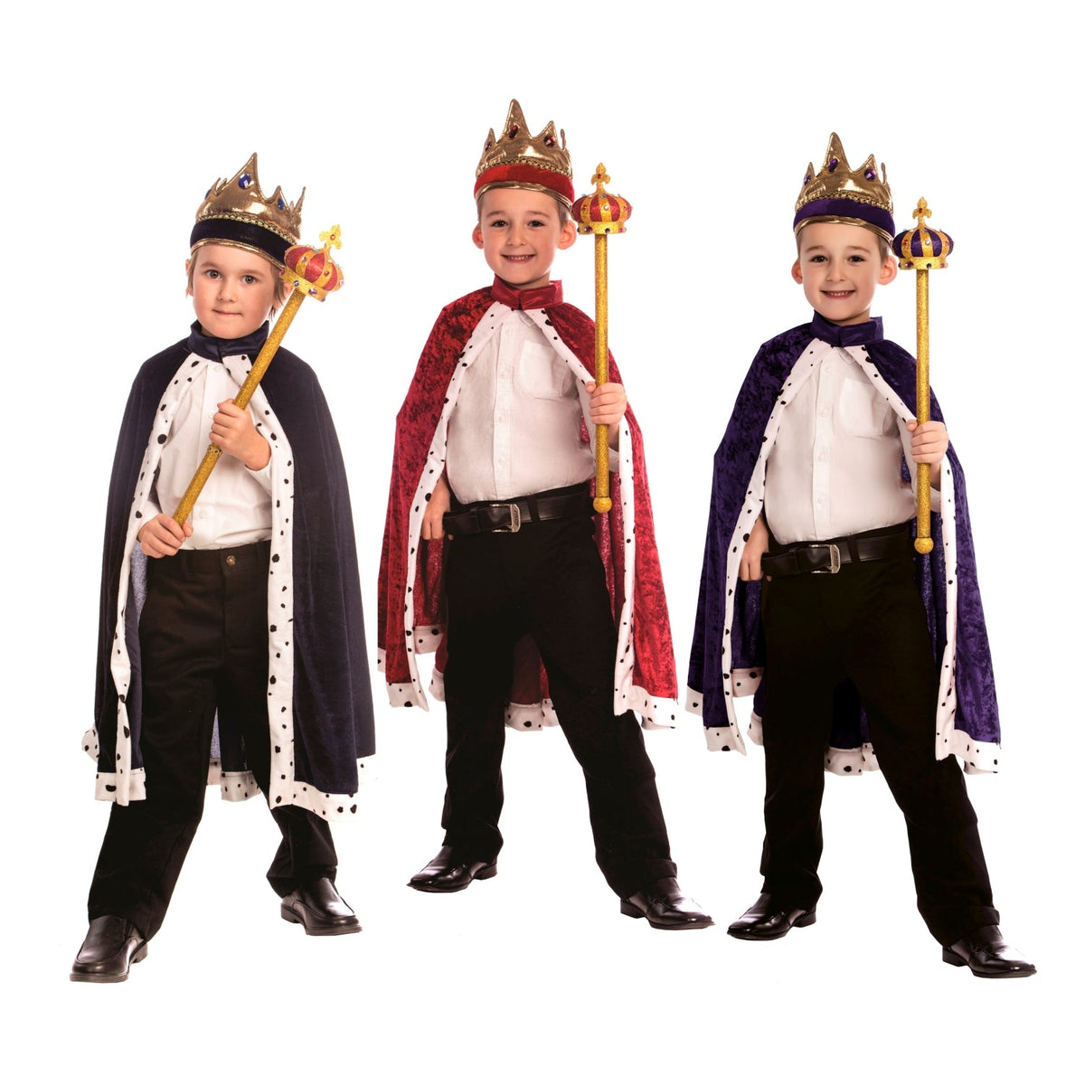 King Crown and Robe Costume - Kids - Dress Up America