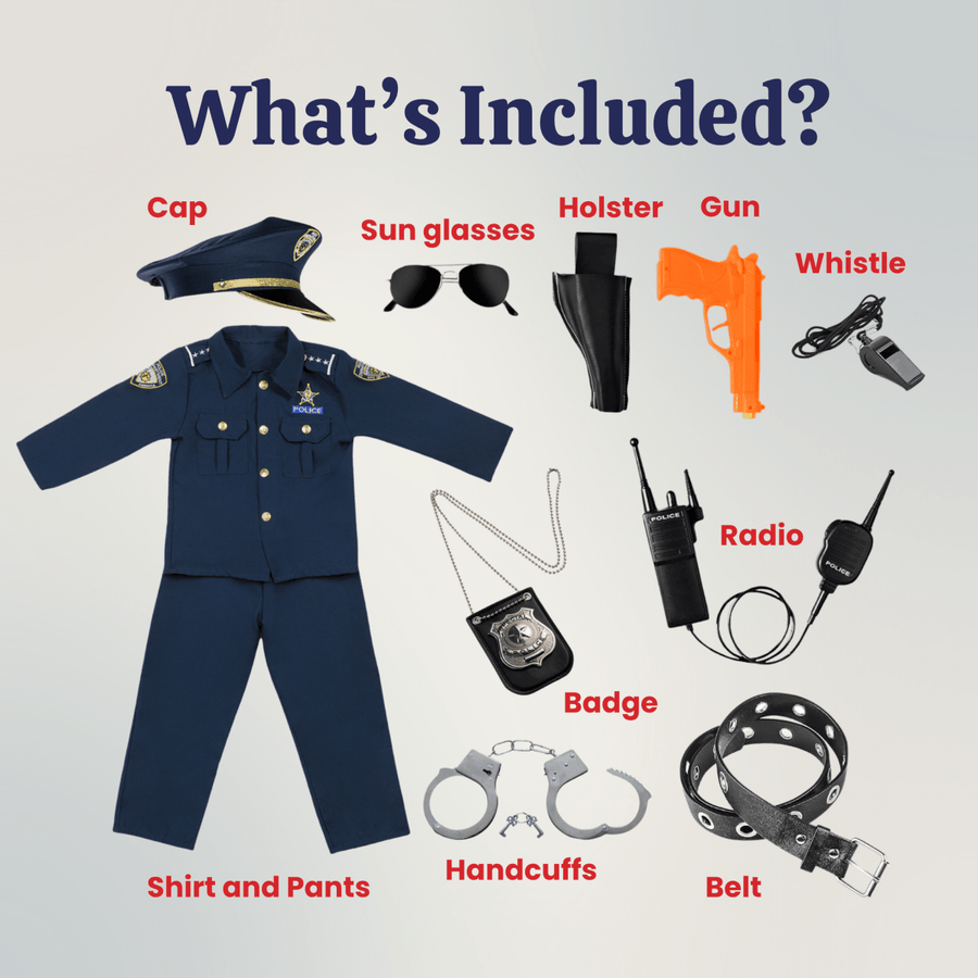 Police Officer Costume Set - Kids - Dress Up America