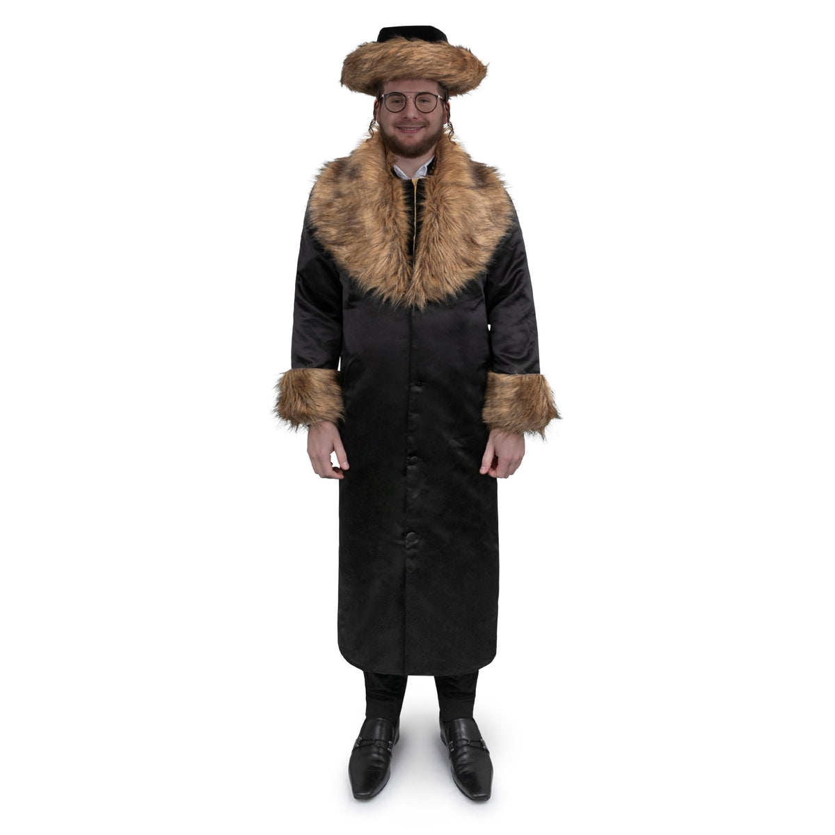 Rabbi Coat with Fur - Adults - Dress Up America