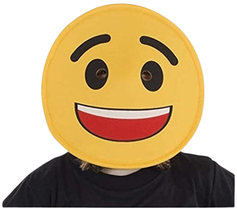 Smiling Face Emoji Mask - Kids - Dress Up America