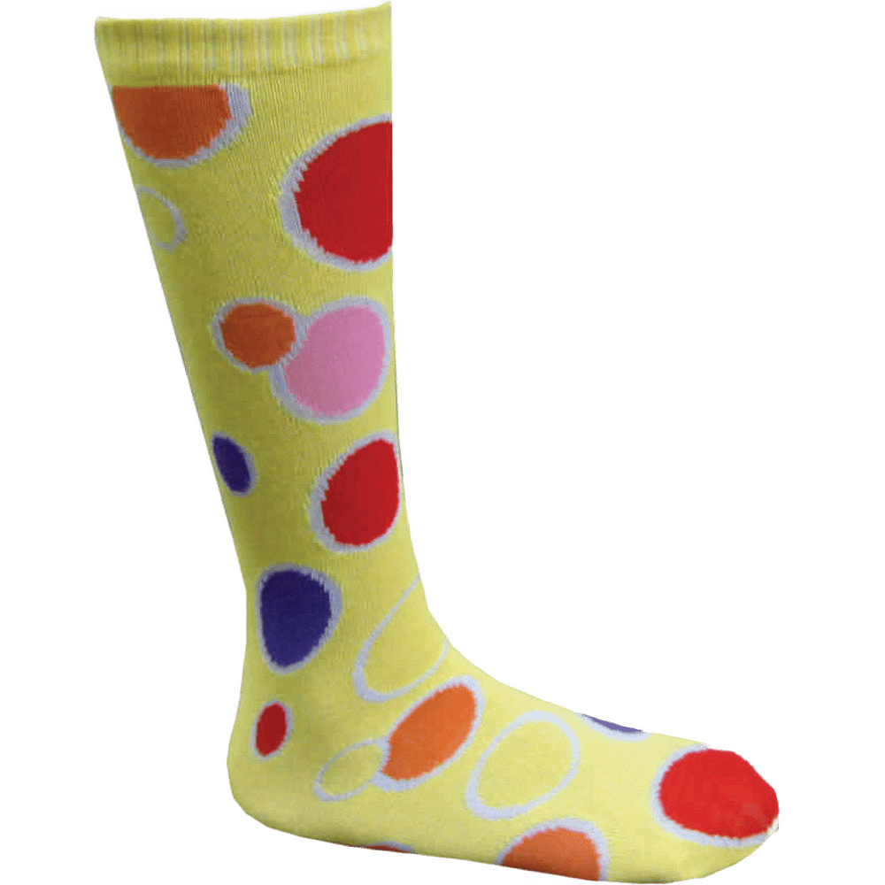 Yellow Polka Dots Socks - Adults - Dress Up America