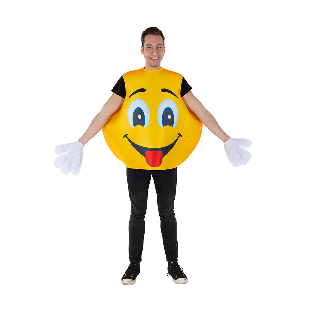 Emoji Smiley Costume - Adults – Dress Up America